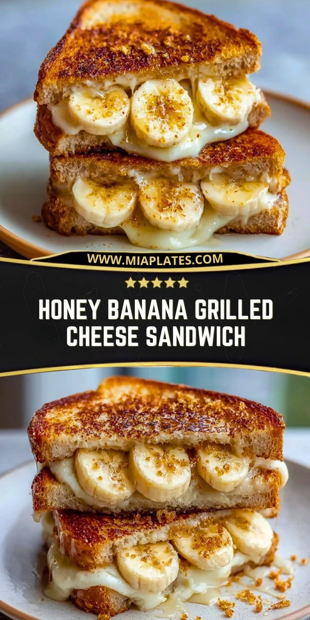 Honey Banana Grilled Cheese Sandwich
